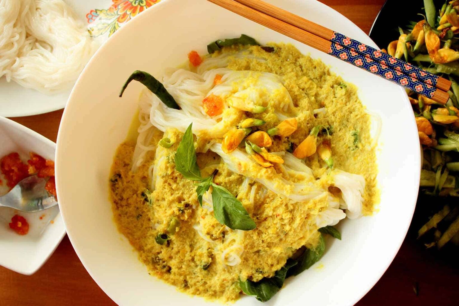 Nom Banh Chok Recipe: How To Make Cambodia’s Famous Khmer Noodles ...