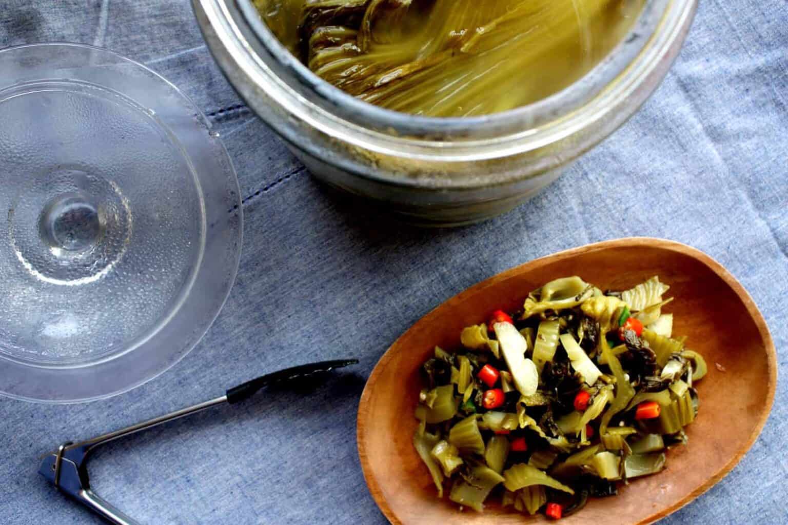 How to Make Pickled Mustard at Home [Cambodian Fermentation Recipe ...